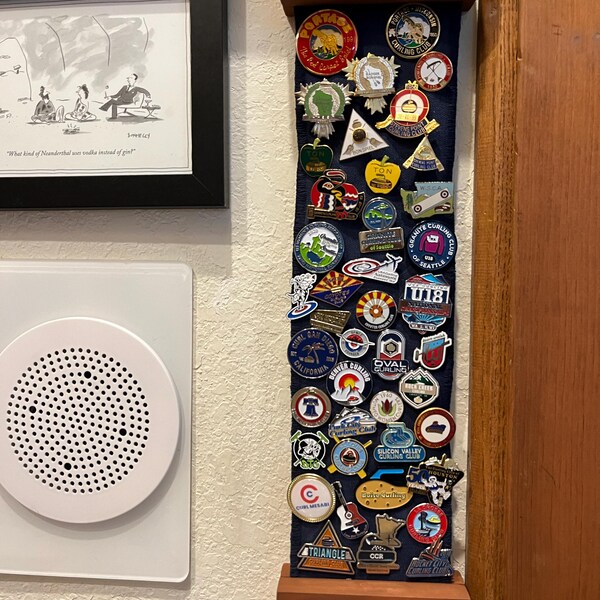 Felt Banner, Enamel Pin Display, Felt Wall Hanging, Fabric Pennant ...