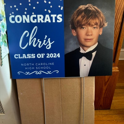 Graduation Welcome Sign, Graduate Decorations, Personalized High School ...