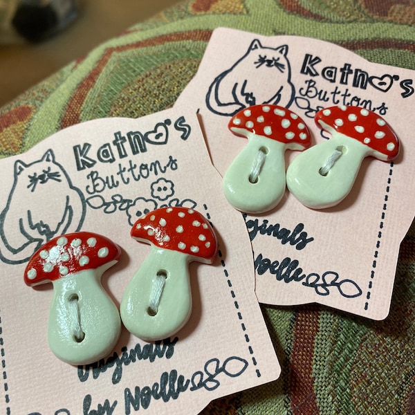 Ladybug in the Garden Oval Shaped Ceramic Buttons - Etsy