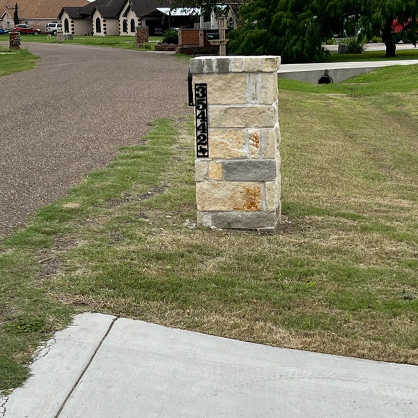 Vertical or Horizontal Metal Address Sign | Outdoor Address Sign ...