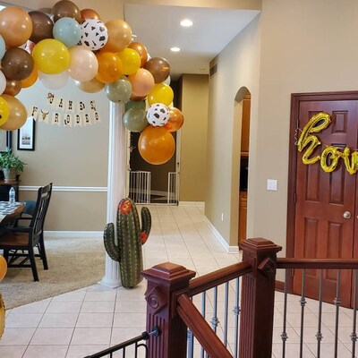 Wild West First Rodeo Birthday Party Decor for Boy Cowboy Balloon ...