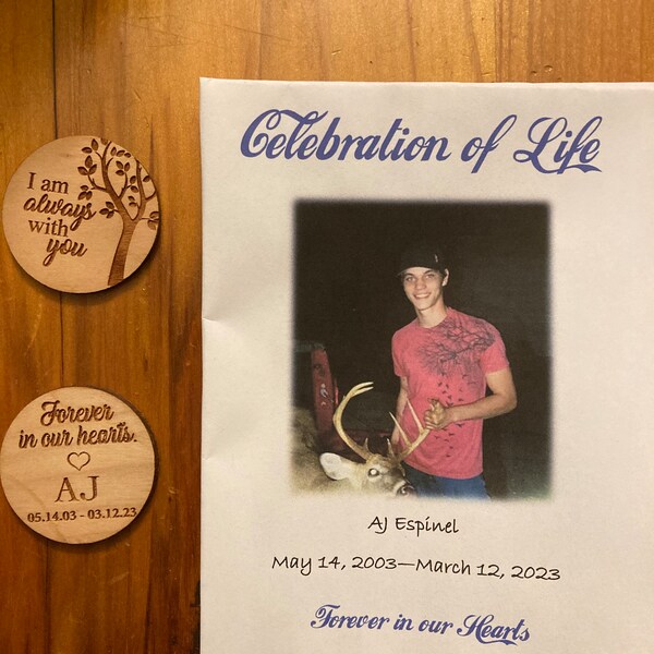 Personalized Sympathy Tokens - Memorial Pocket Keepsakes - Etsy