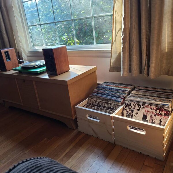 Wooden L.P. Crate, Wood Crate, Wood Storage Crate, L.P. Wood Storage ...