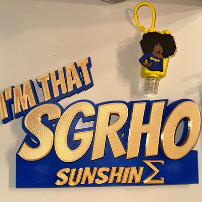 I'm That Sgrho Desk Sign Great Gift for A Member of Sigma Gamma Rho ...