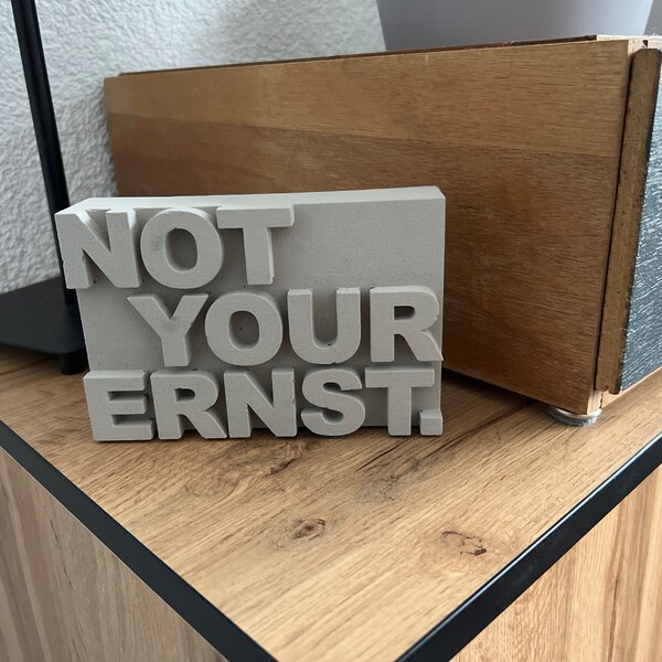 LETTER BRICK | Beton-Schild „Sei frech, wild und wunderbar ...