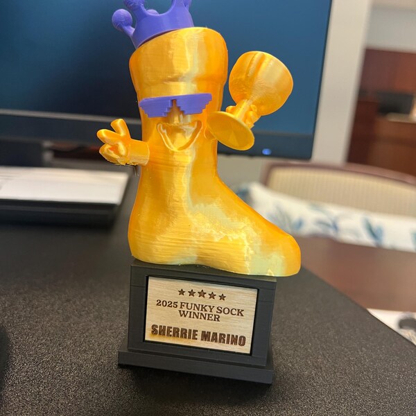 Custom 3D Printed Trophy: Personalized Award, Funny Office Recognition ...