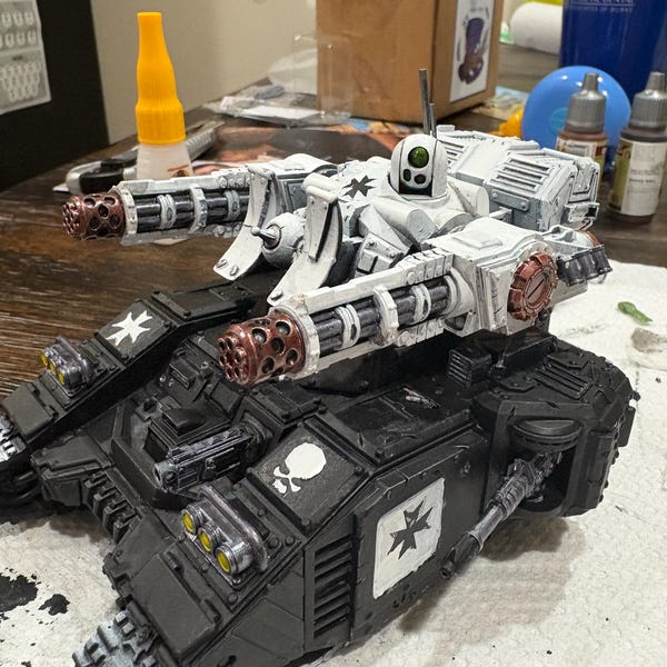 Nemesis Battle Tank With Gatling Cannons, 28mm Scale 3D Printed Painted ...