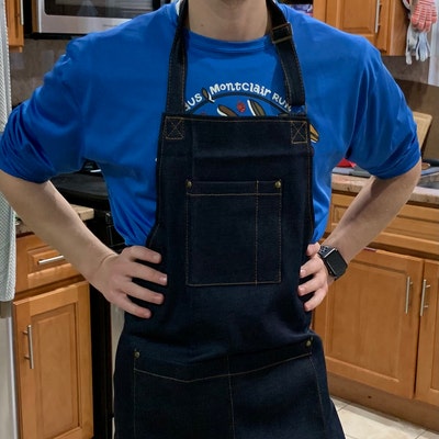 Blue Denim Apron for Women - Etsy