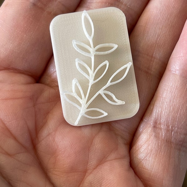 Clay Embossing Stamps | Polymer Clay Stamps | Soap Making| Flower Clay ...