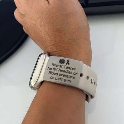 Medical Alert Watch Band, Medical Id Tag, Medical Alert Bracelet ...