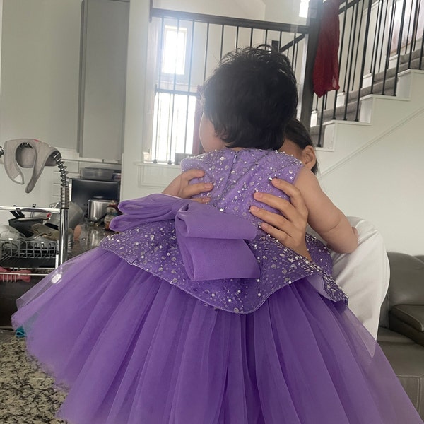 Flower Girl & Prom Ball Gown, Ivory Cream Maxi Dress With Train, First ...