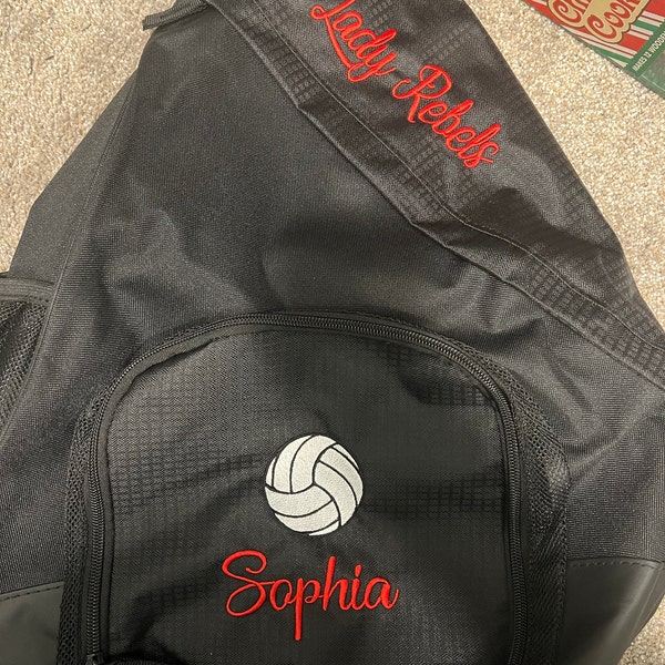 Personalized Volleyball Sling Backpack - Etsy