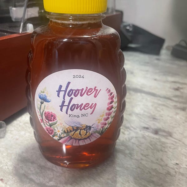 Custom Watercolor Wildflower Honey Labels, Whimsical Customized Honey ...