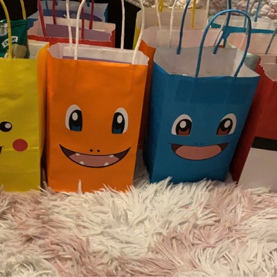 Pokemon Favor Bag Pokemon Gift Bag Pokemon Birthday Party - Etsy