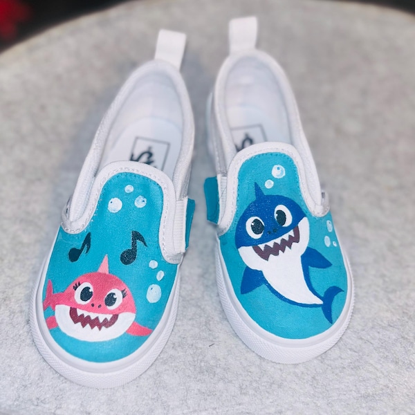 Custom Hand-painted Vans Kids Shoes | Personalized Character Design - Etsy