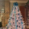 Blue and Silver Christmas Tree Topper Bow Royal Blue and Silver Tree ...