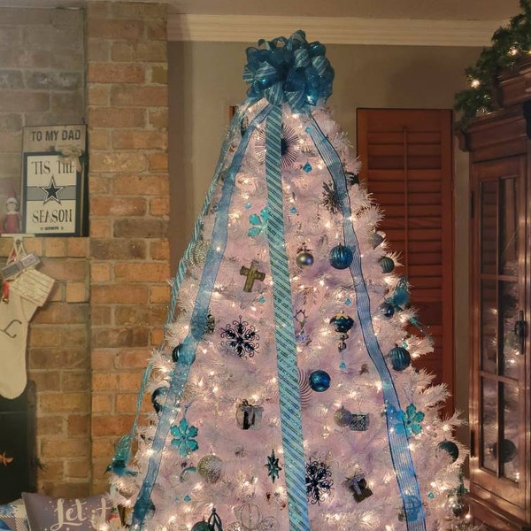 Copper and Gold Christmas Tree Topper Bow Autumn Tree Topper Bow ...