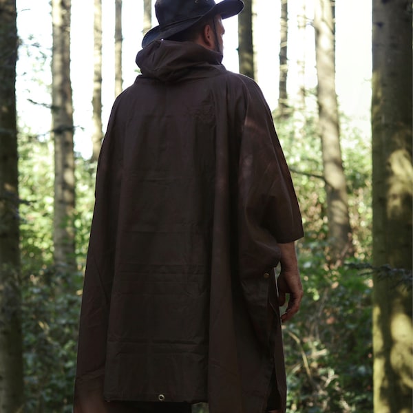Oilskin Poncho Shelter - Perfect Poncho for Bushcraft and Outdoor ...