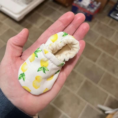 Lemon Baby Booties, Lemon Baby Moccasins, Lemon Baby Gift, Baby Shower ...