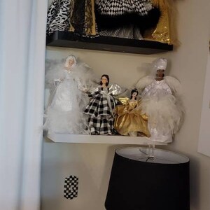 Blonde Silver Angel Mantle Decoration Large 18 Christmas Angel ...