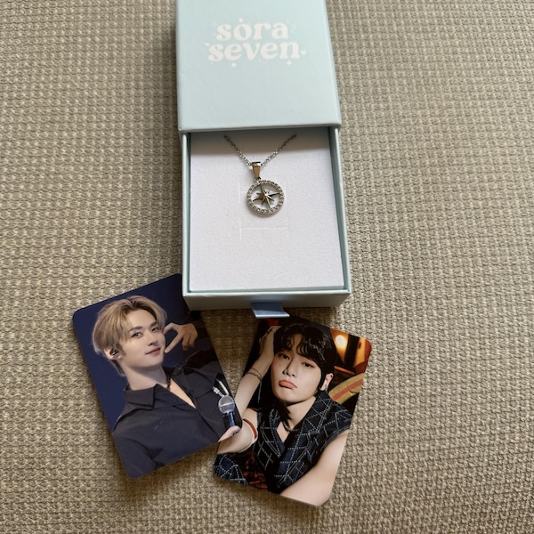 Skz Compass Necklace Etsy