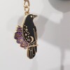 Crow Keychain Bird Keychain Cute Keychain Bird Lover Witch - Etsy