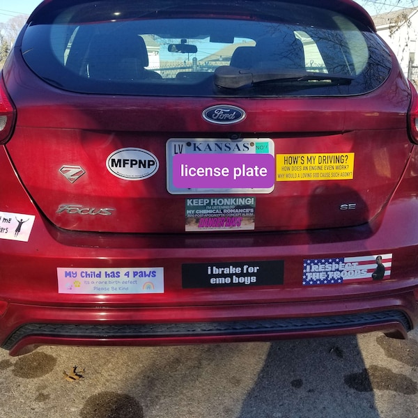 Caution: Anxious Driver Funny Car Bumper Sticker, Auto Decal - Etsy