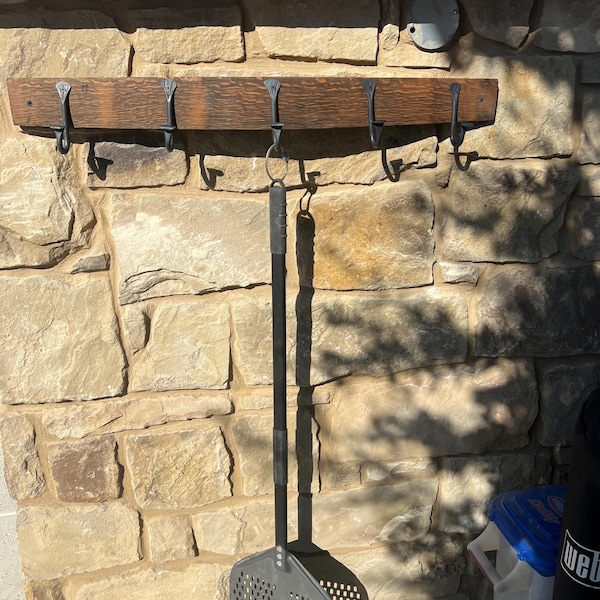 Hand Forged Steel Hook With Twist - Etsy