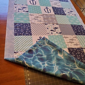 Ocean Waters Fabric Light Blue Sunlight Ocean by | Etsy