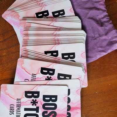 Beginner Oracle Deck, Printable Oracle Cards, Digital Download, Pink ...