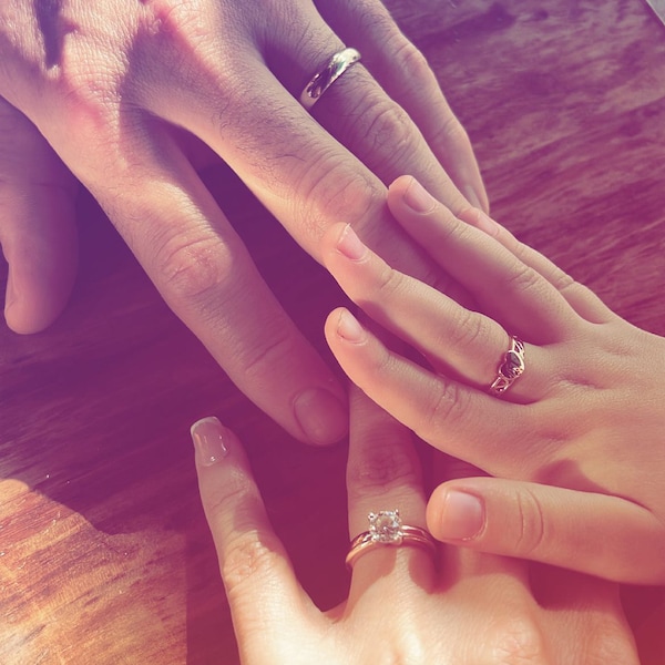 Personalized 14K Gold Plated Heart Baby Ring, Pinky Ring, Little Girls ...