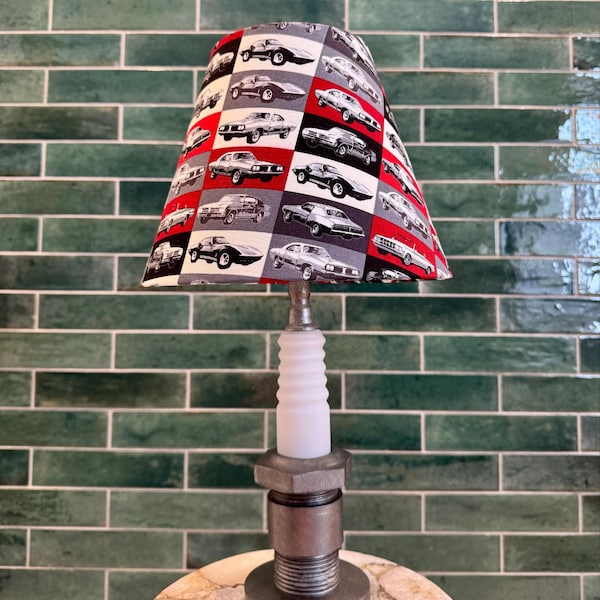 Firefighter Lamp Shade. Fire Department. Firetruck. Shades Are 9.5 X 5 ...