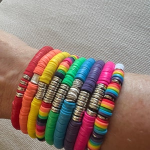 Heishi Bracelet Stack Boho Jewelry for Women Bracelets Wife - Etsy