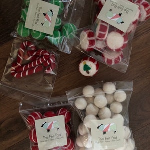 Felt Candy | Felt Christmas Taffy | Felt Christmas Tree Candy | Felt ...