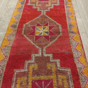 Red Turkish Rug 2.8 X 4.6 Feet Vintage Turkey Rug Wool | Etsy