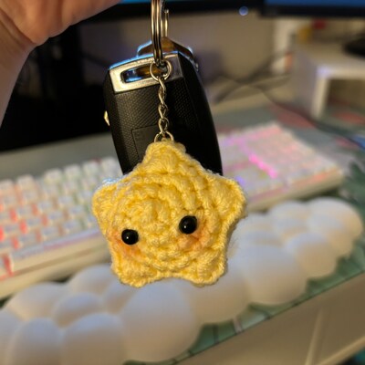 Kawaii Star Crocheted Keychain, Amigurumi , Cute Bag Charm, Accessories ...
