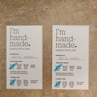 Im Handmade - Printable Care Tags Labels PDF Only - Etsy Canada