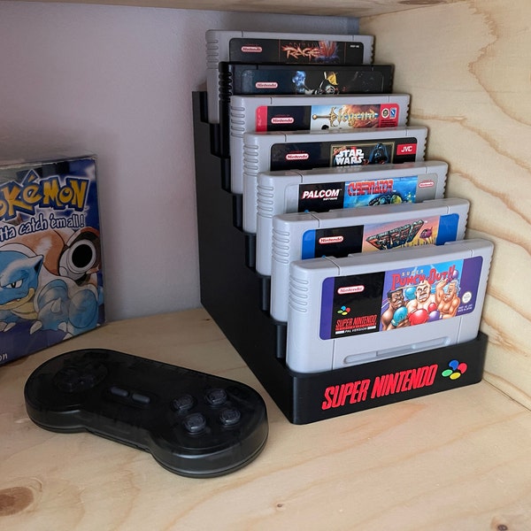 SNES Super Nintendo Display Game Stand - Etsy