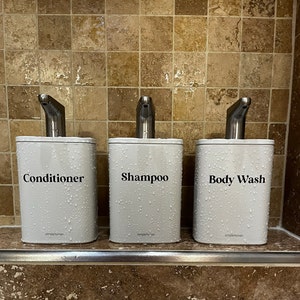 Shampoo Conditioner Body Wash Stickers Personalized Shampoo - Etsy