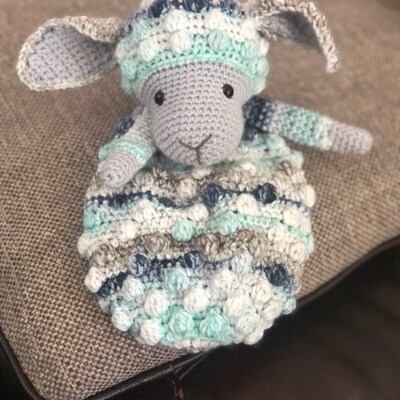 Sheep Lovey Crochet Pattern-lovable Lamb Bobble Buddy DIGITAL Pdf ...