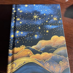 Whimsical Art Deco Night Sky Journal Gift for Her Hard Cover Dream ...