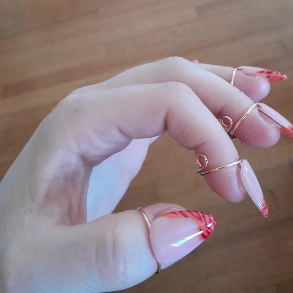 Halal Nail Accessories for Fake Nail Jewelry for Women FREE Ring Box ...