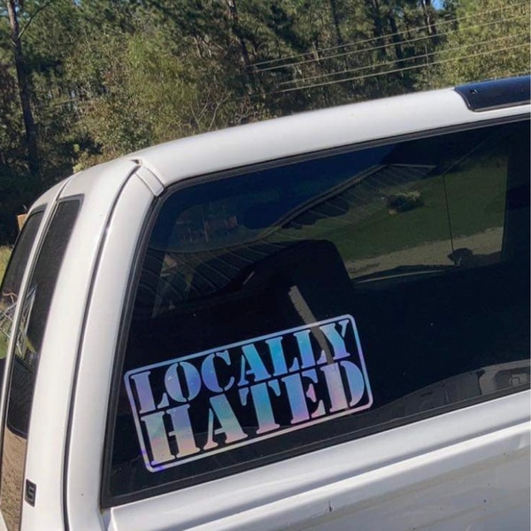 LOCALLY HATED - Oil Slick Vinyl Decal Banner | JDM Street Racing Turbo ...