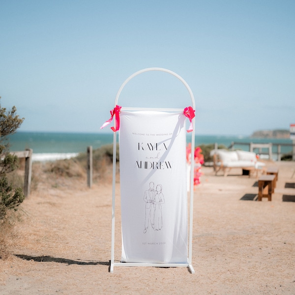 Linen Welcome Sign - Etsy