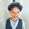 Baker Boy Hat Sewing Pattern, Newsboy Cap in 4 Sizes, Beginner Paperboy ...