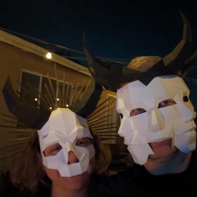 Papercraft 3D TREE FACE MASK Halloween Pepakura Venetian Carnival Low ...