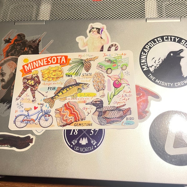 Minnesota State Postcard. - Etsy