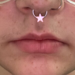 16G Star Septum Jewelry/septum Ring/daith Jewelry/helix Hoop - Etsy