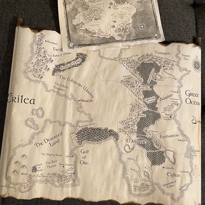 Map of Erilea, Map of the World of Throne of Glass, Sarah J. Maas ...