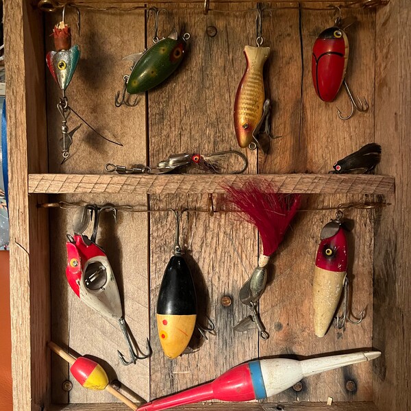 Vintage Fishing Lure Display - Etsy